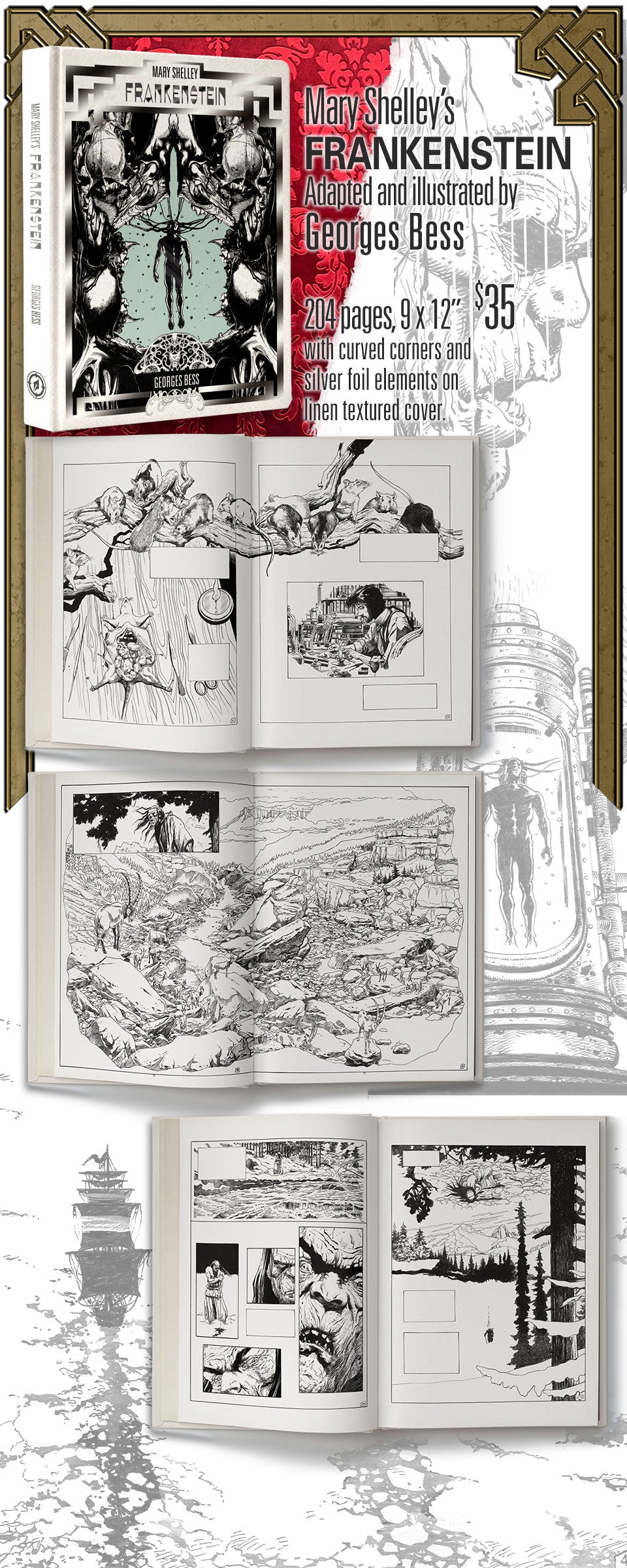 Horror Classics by Georges Bess: DRACULA and FRANKENSTEIN - BackerKit