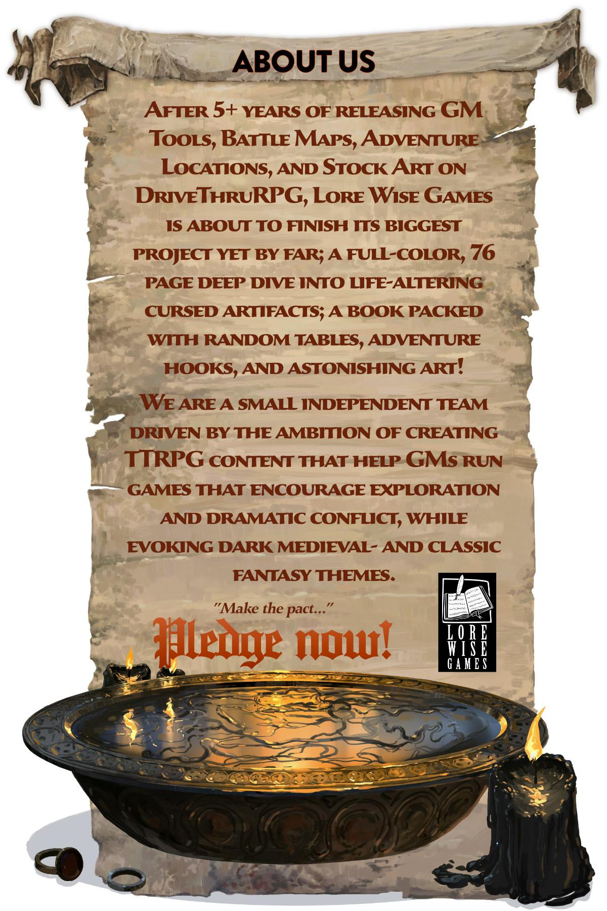 17 Cursed Artifacts – A system agnostic fantasy RPG module - BackerKit