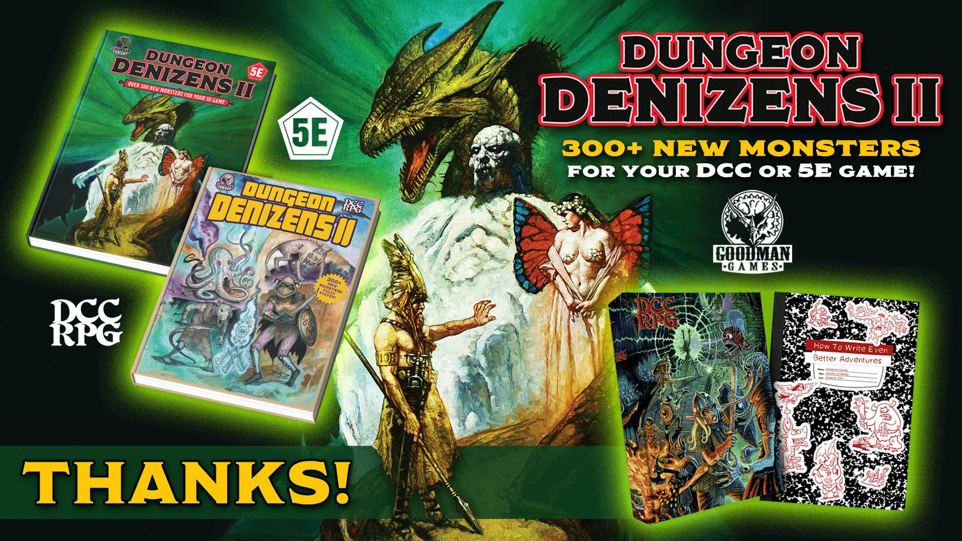 Dungeon Denizens 2, How To Write Even Better Adventures, & More GM ...