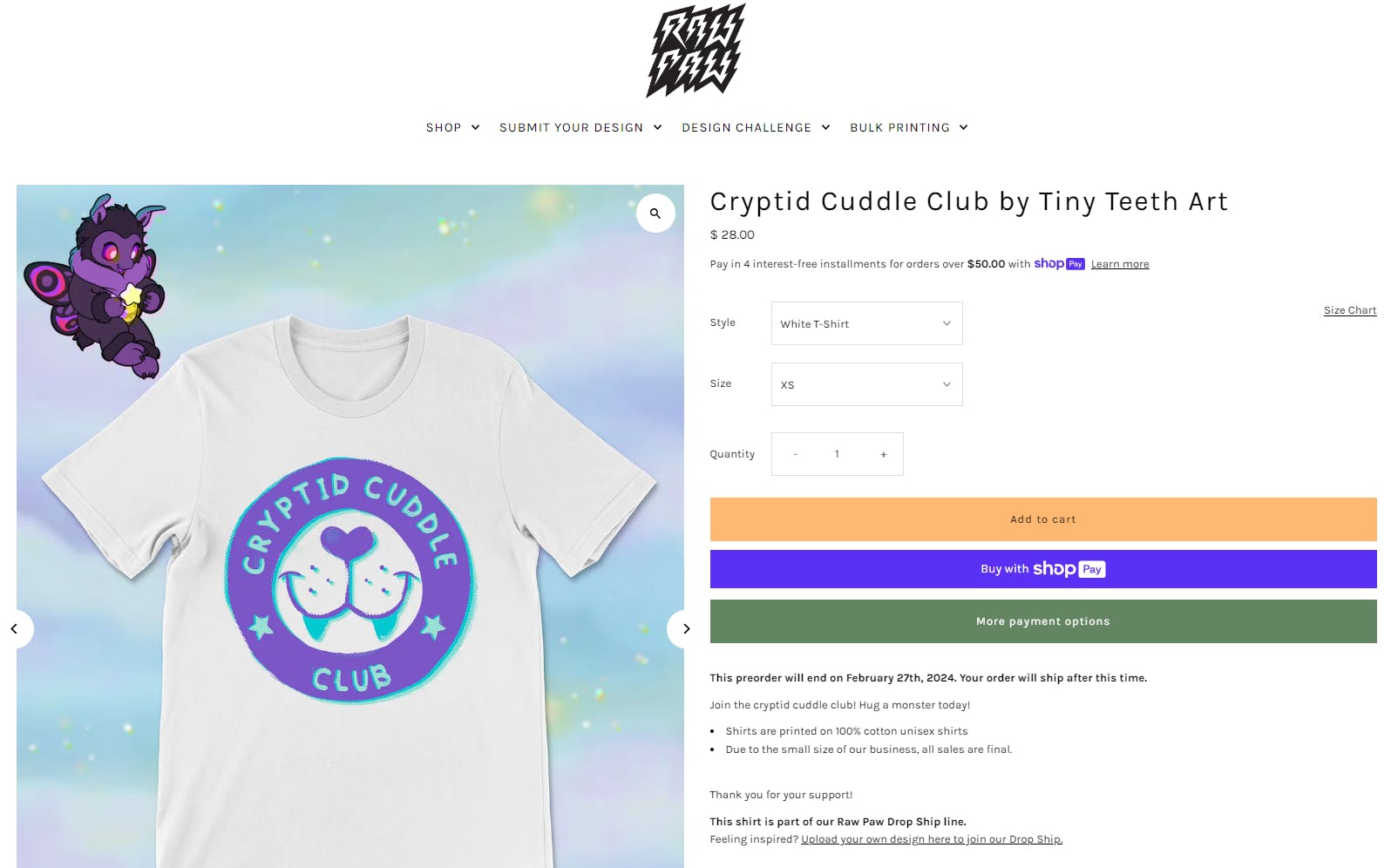 Snughouls: A Cryptid Collection Series 2 Project Update: Limited Time T-shirts 💕 (and pin ...