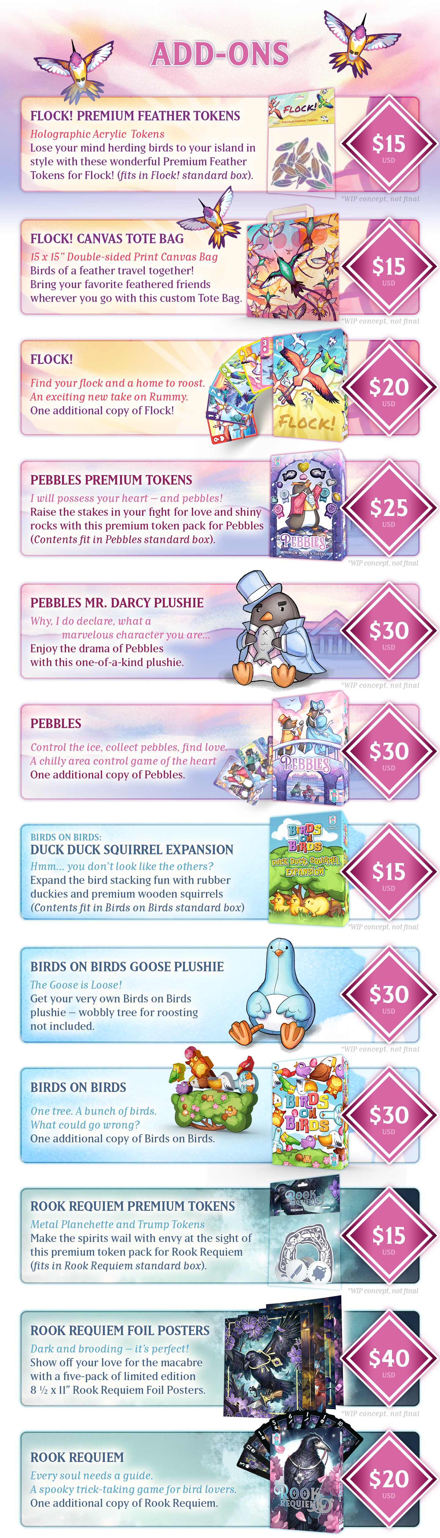 The Birds Series - BackerKit
