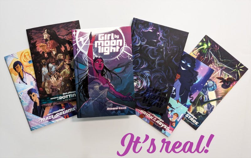 Girl by Moonlight Project Update: Base rewards fulfilled! - BackerKit