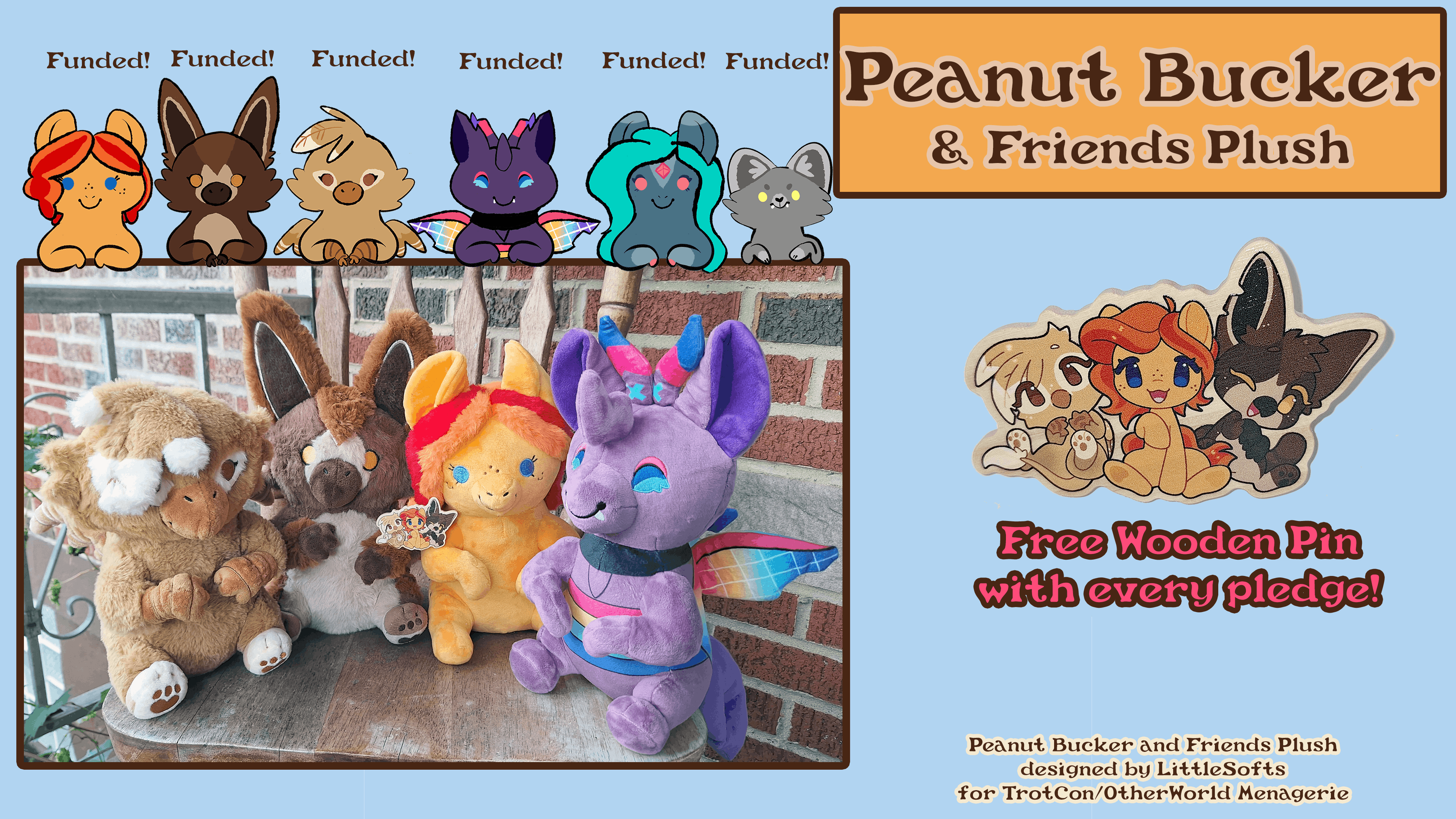 Peanut Bucker & Friends Plush Updates - BackerKit