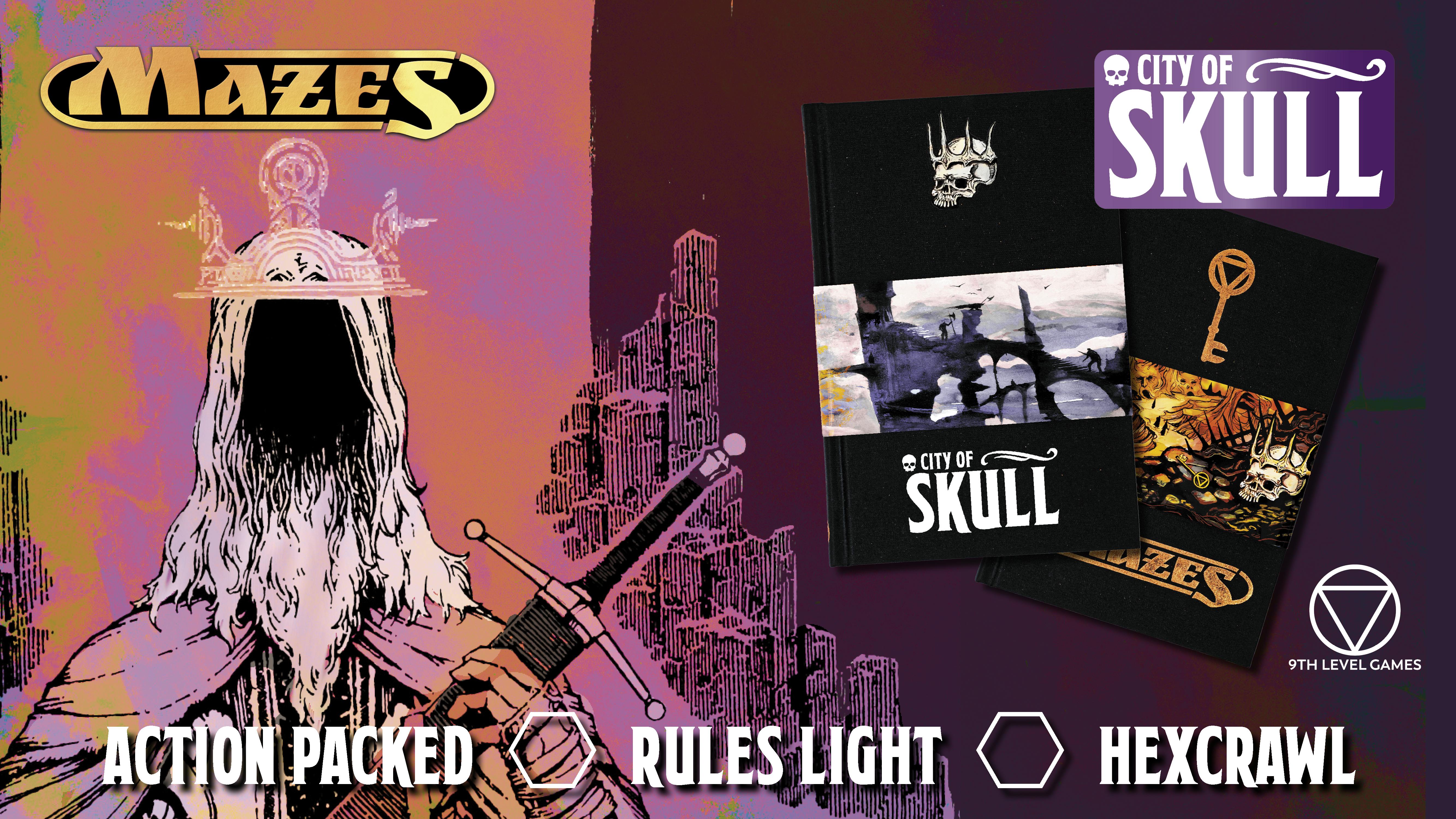 MAZES City of Skull - A Low Prep, Rules Light RPG - BackerKit