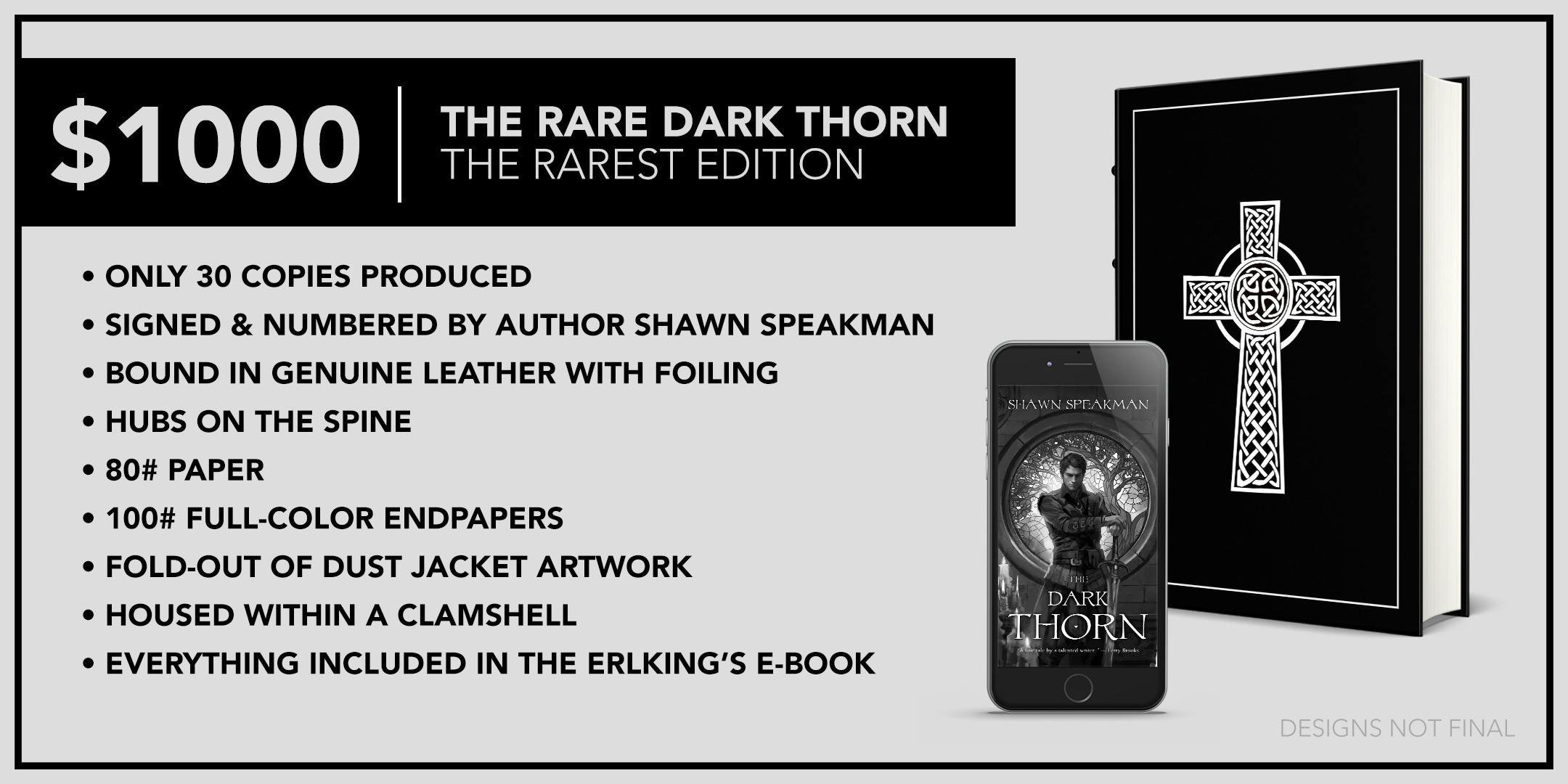 The Dark Thorn by Shawn Speakman Project Update: Tiers, Stretch Goals ...