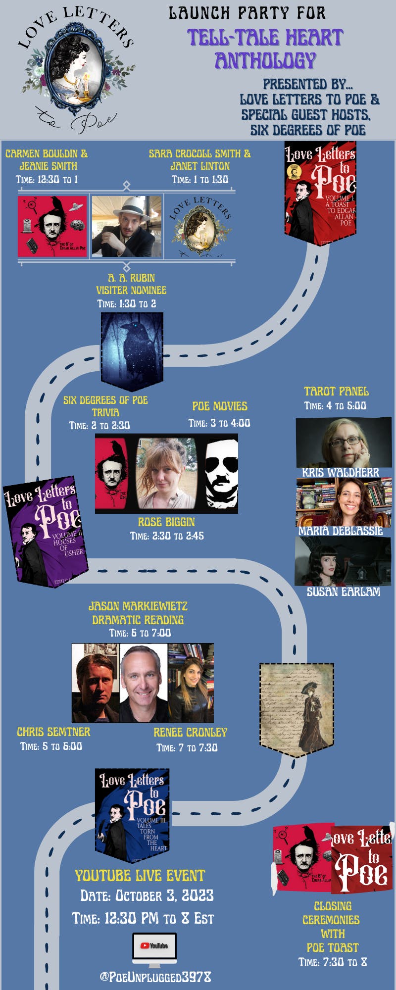 You're Invited! HUGE Poe Event & Three Haunting Anthologies Inspired by Poe