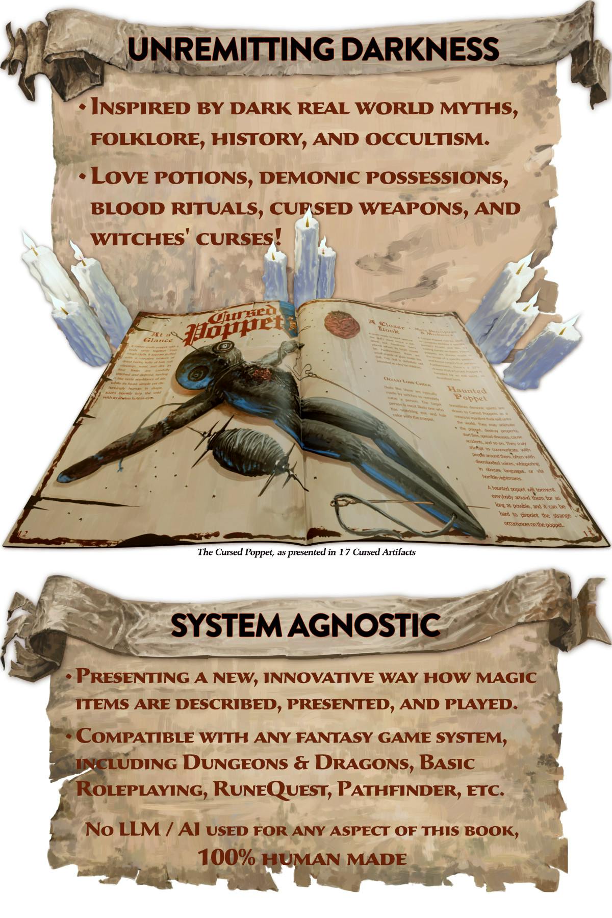 17 Cursed Artifacts – A system agnostic fantasy RPG module - BackerKit