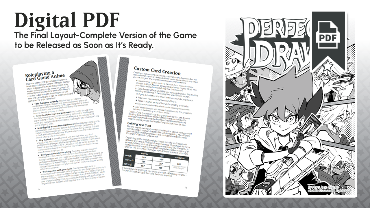 Perfect Draw! A Card Game Anime Roleplaying Game - BackerKit