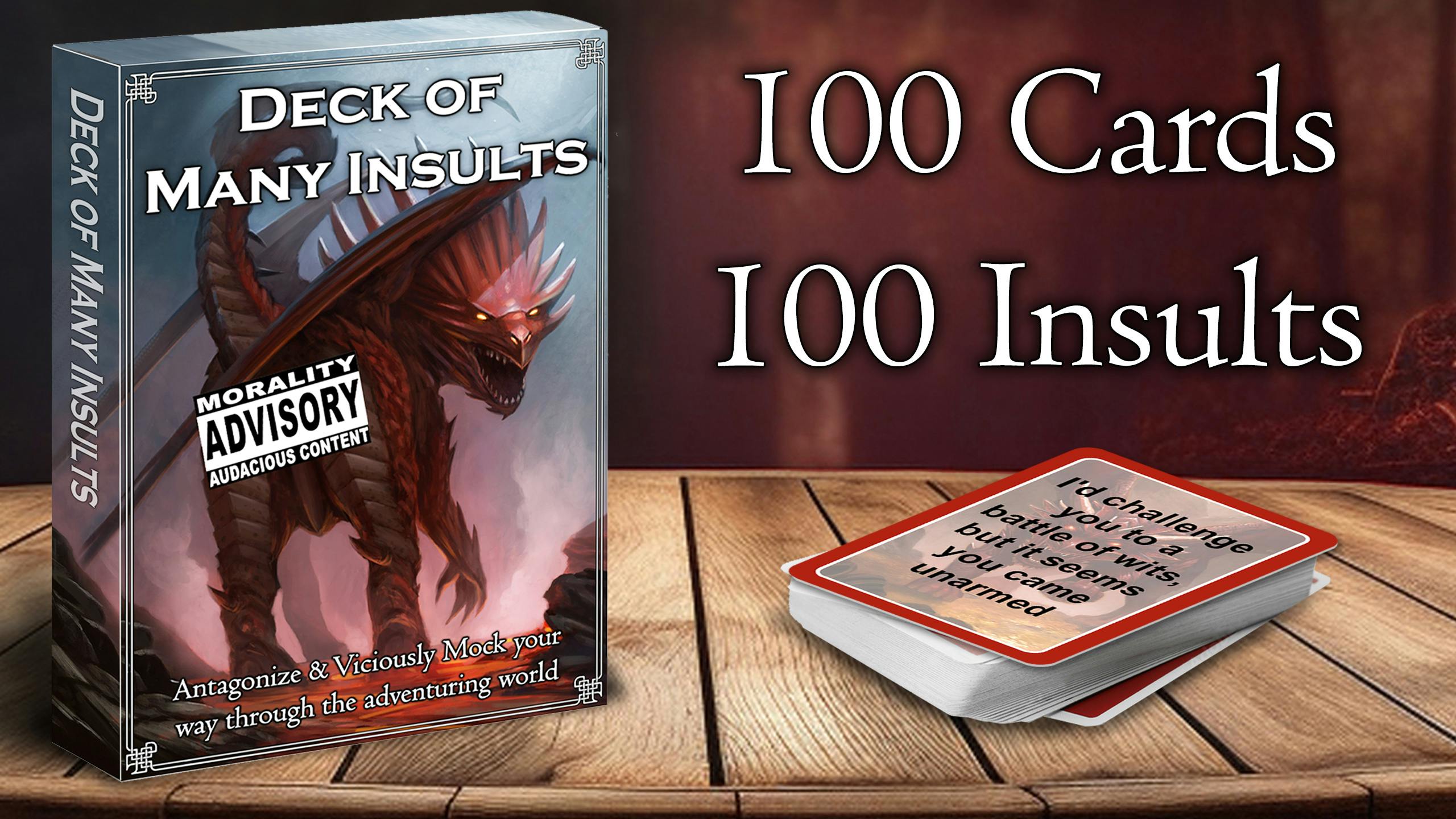 Deck of Many Insults - BackerKit