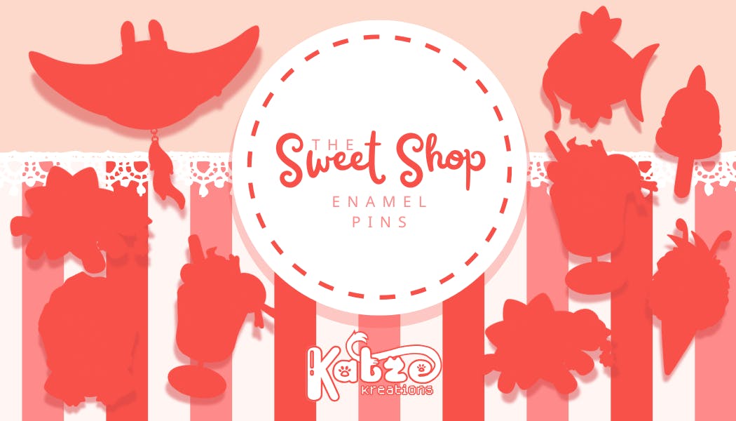 The Sweet Shop | Monster Inspired Dessert Enamel Pins Project Update ...