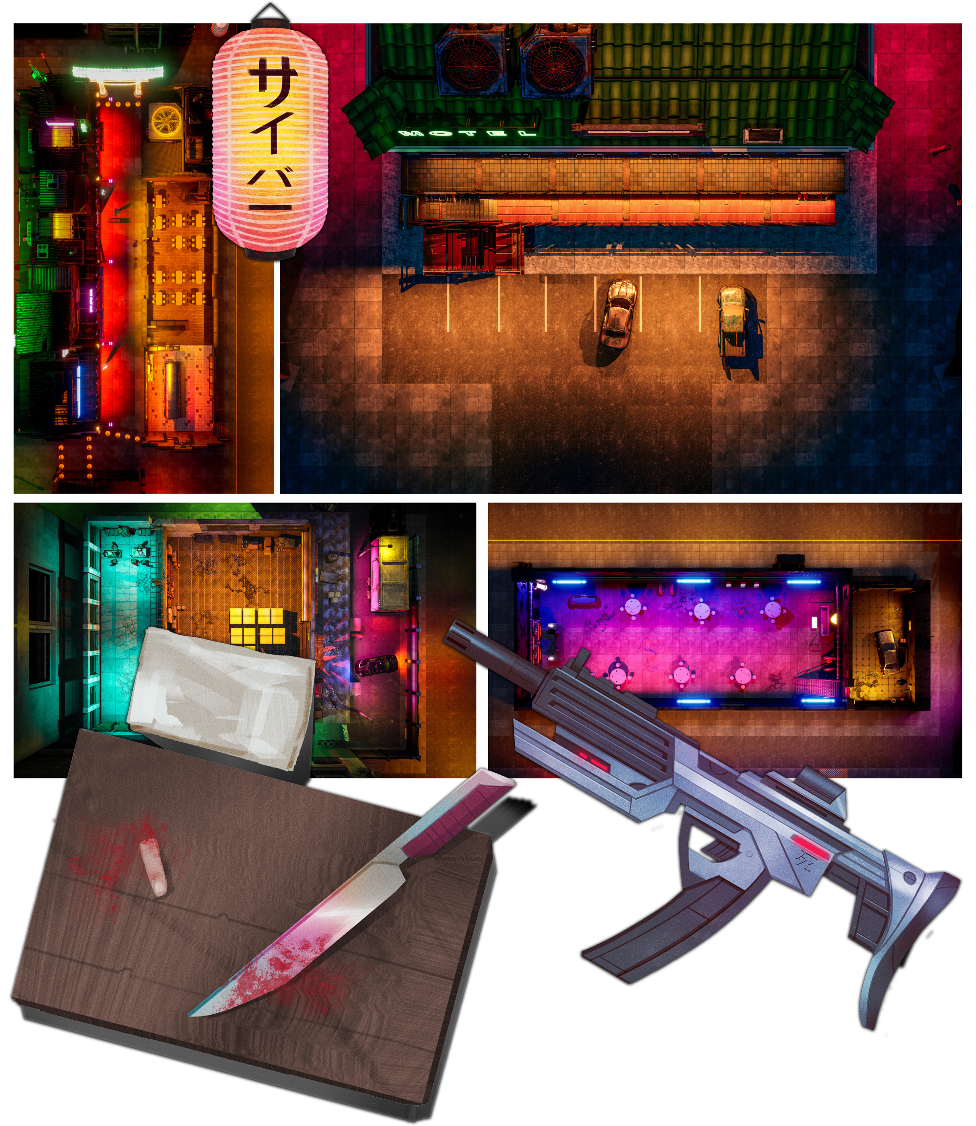5 Massive RPG Battlemap Books (Fantasy, Sci-Fi & Cyberpunk) - BackerKit