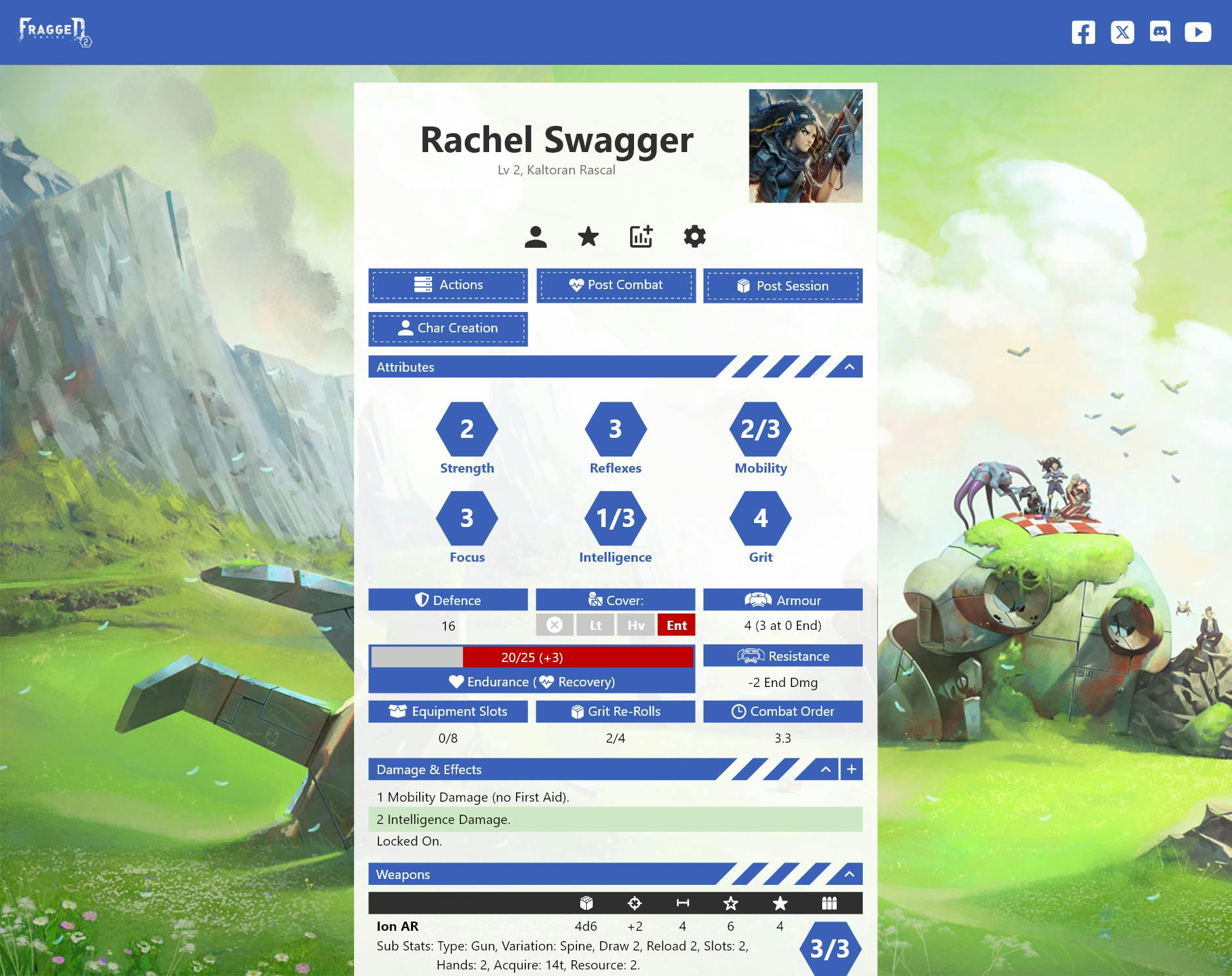 Fragged Nexus - A companion app for Fragged Empire ttRPG - BackerKit