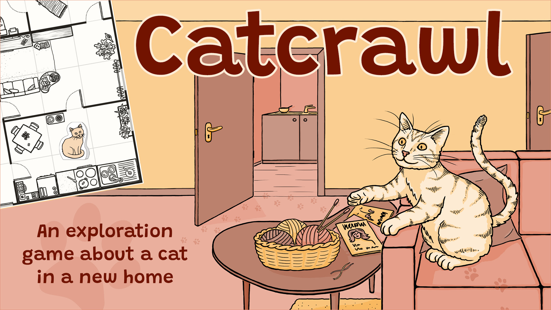 Catcrawl - An exploration game about a cat in a new home Project Update ...
