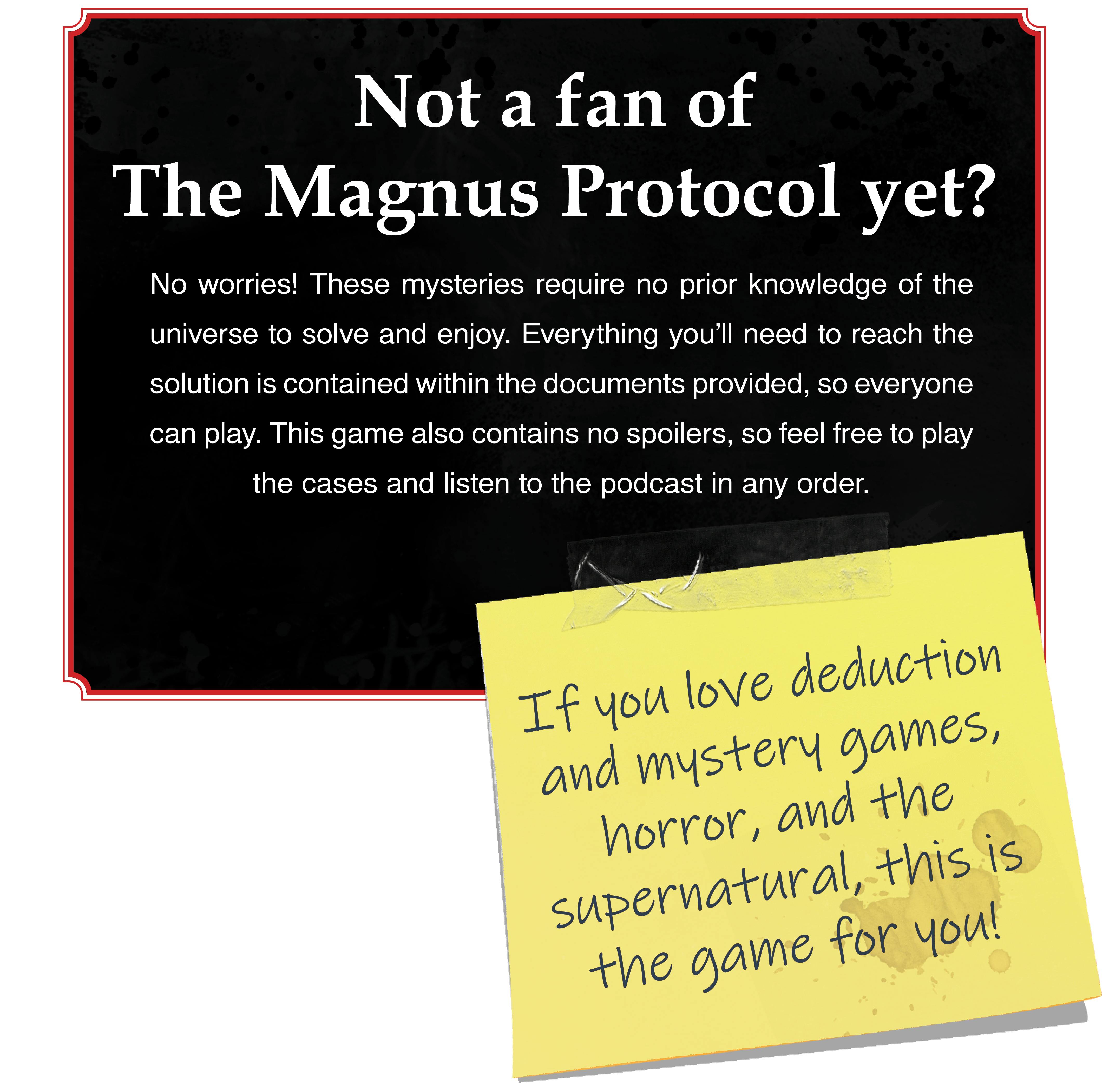 The Magnus Protocol Mysteries - BackerKit