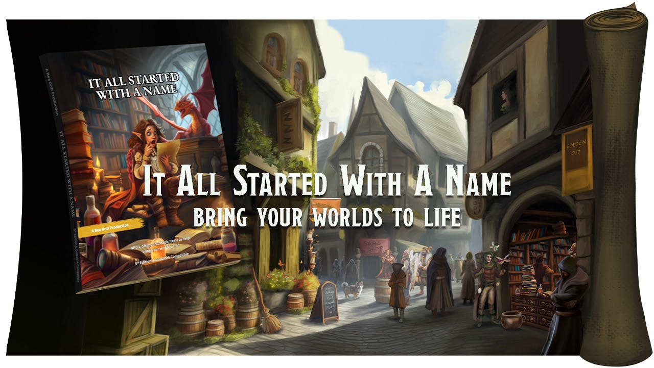 It All Started With A Name – Make Your Worlds Come Alive Project Update: Thank You! - BackerKit