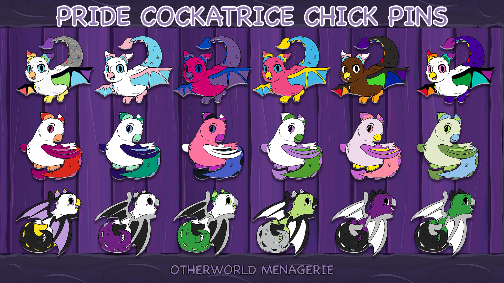 Pride Cockatrice Chick Enamel Pins & More! - BackerKit
