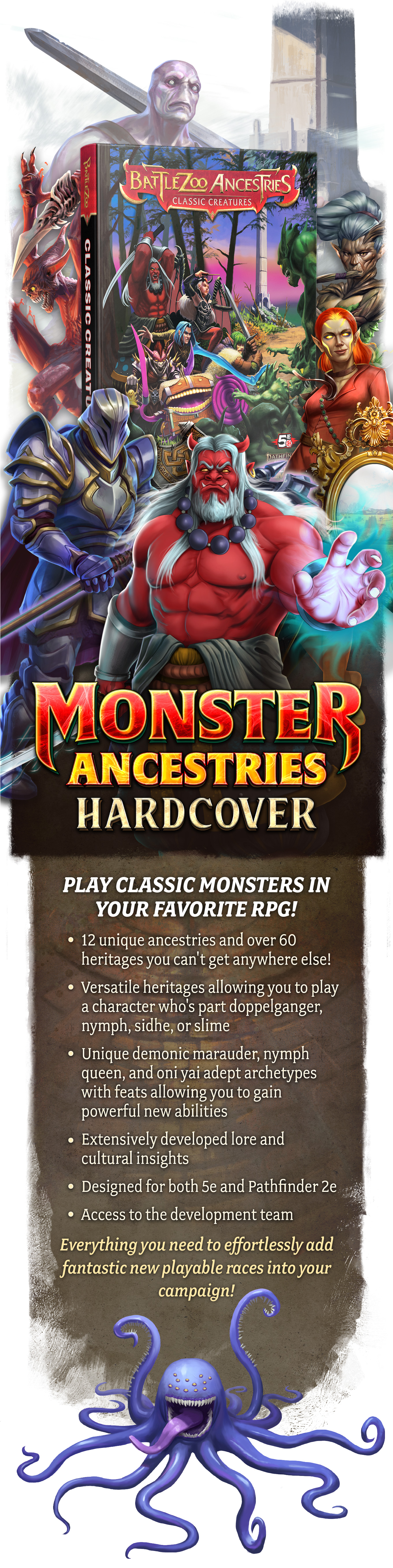 Battlezoo Ancestries: Classic Creatures for 5E and Pathfinder 2e ...