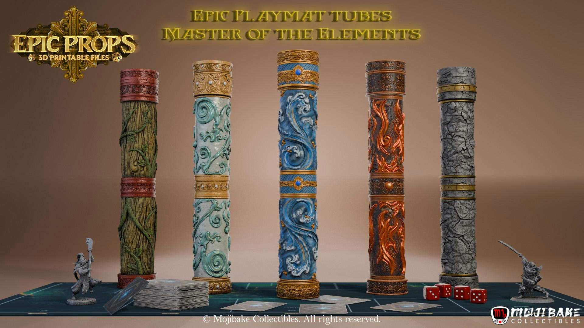 Epic Playmat Tubes: Master of the Elements - BackerKit