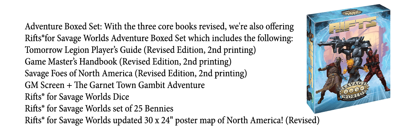 Rifts® for Savage Worlds - Core Reprint - BackerKit