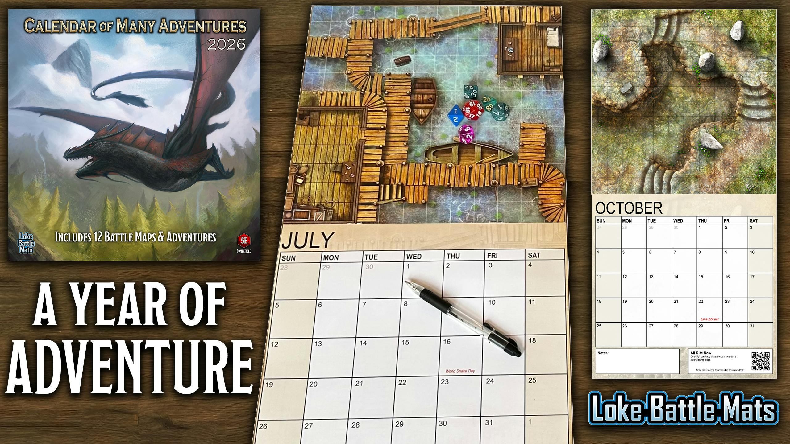 Level up 2026 with the Calendar of Many Adventures Project Update: Locking orders, Charging ...