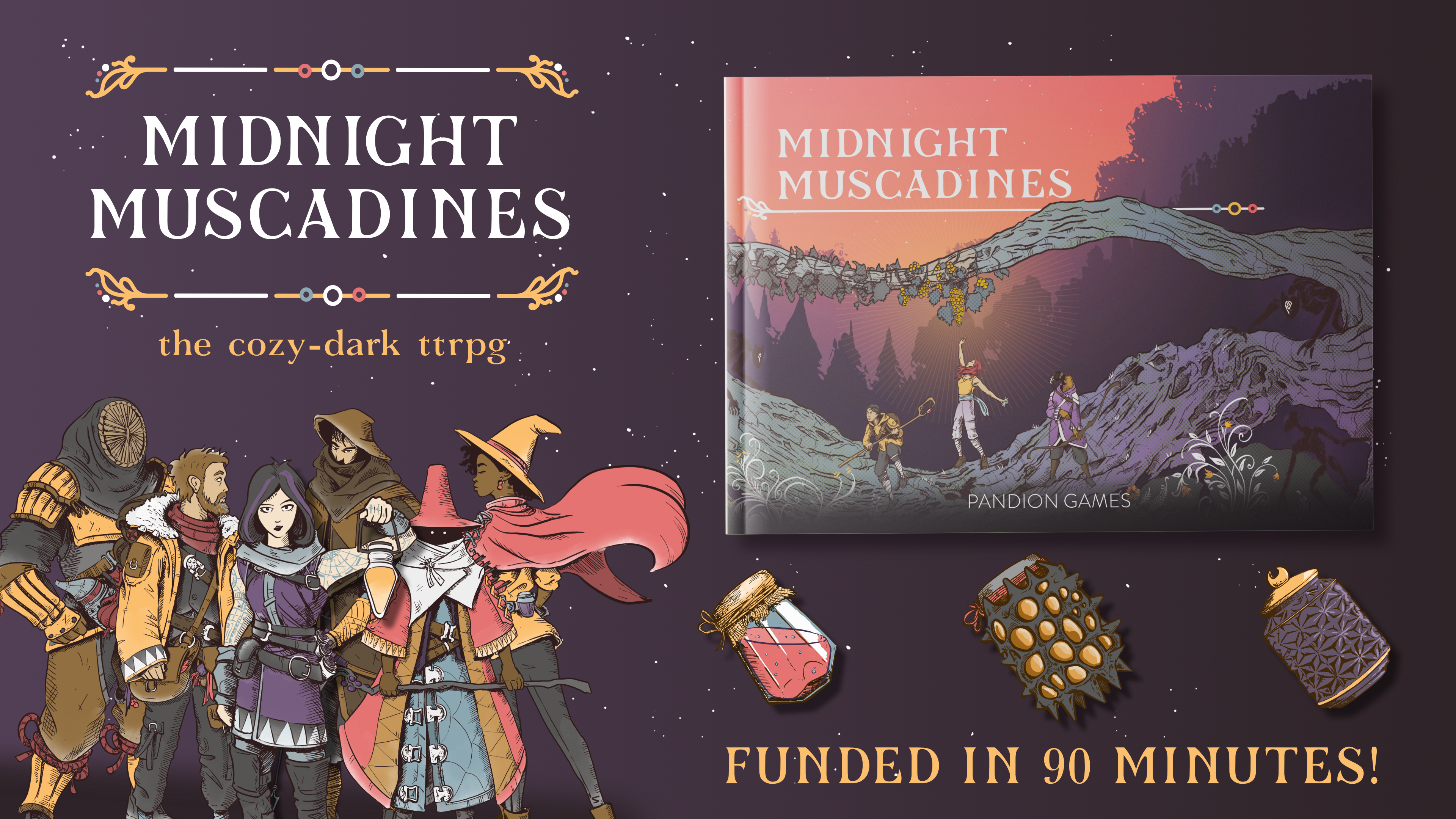 Midnight Muscadines - The Cozy-Dark TTRPG of Magical Jams - BackerKit