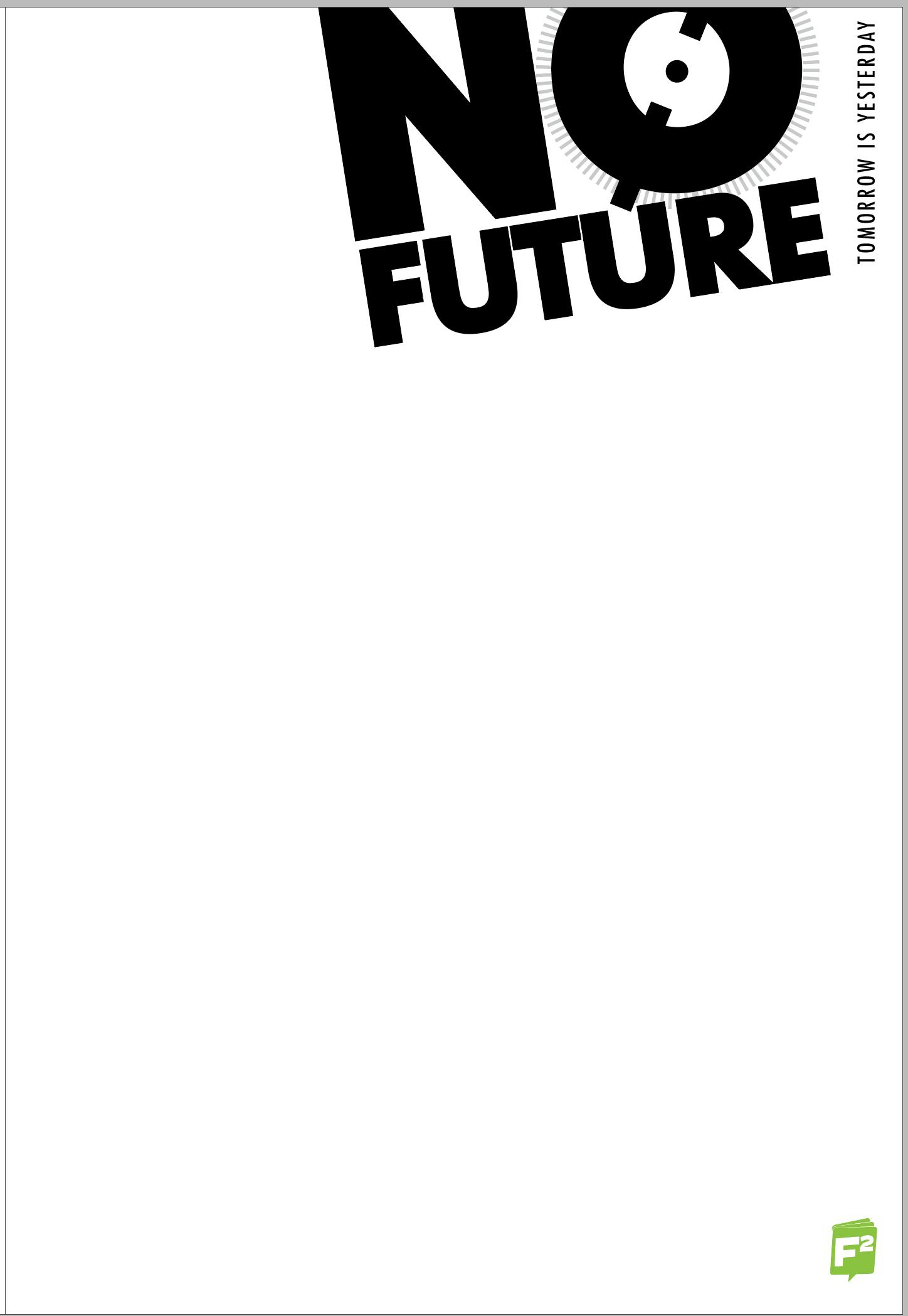 NO FUTURE#1 COVER D - BLANK | NO FUTURE#1 - BackerKit
