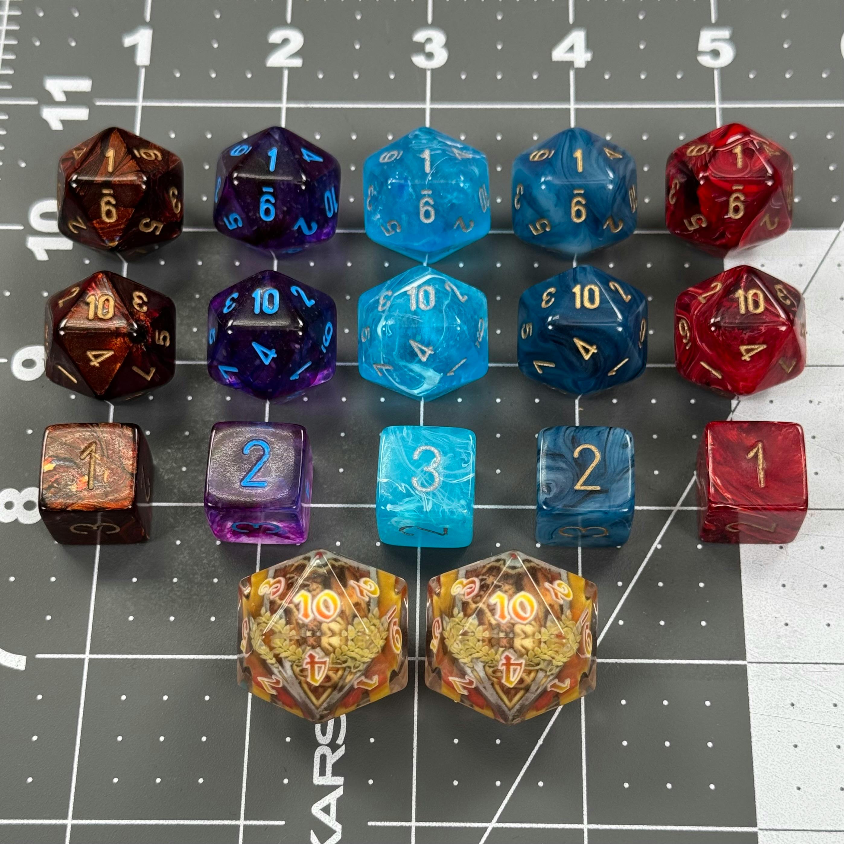 Draw Steel, Roll Power, DICE! Project Update: Manufacturing Samples ...