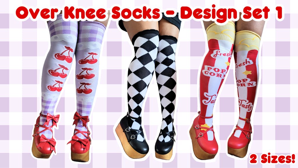 Over Knee Socks - Design Set #1 - BackerKit